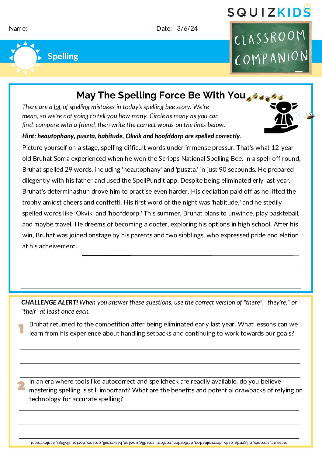 Classroom Companion - Search